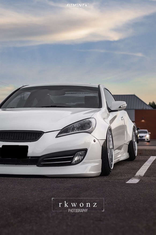 2010 Hyundai Genesis Coupe 3.8 GT with 19x11.5 Weds Bazreia and ...