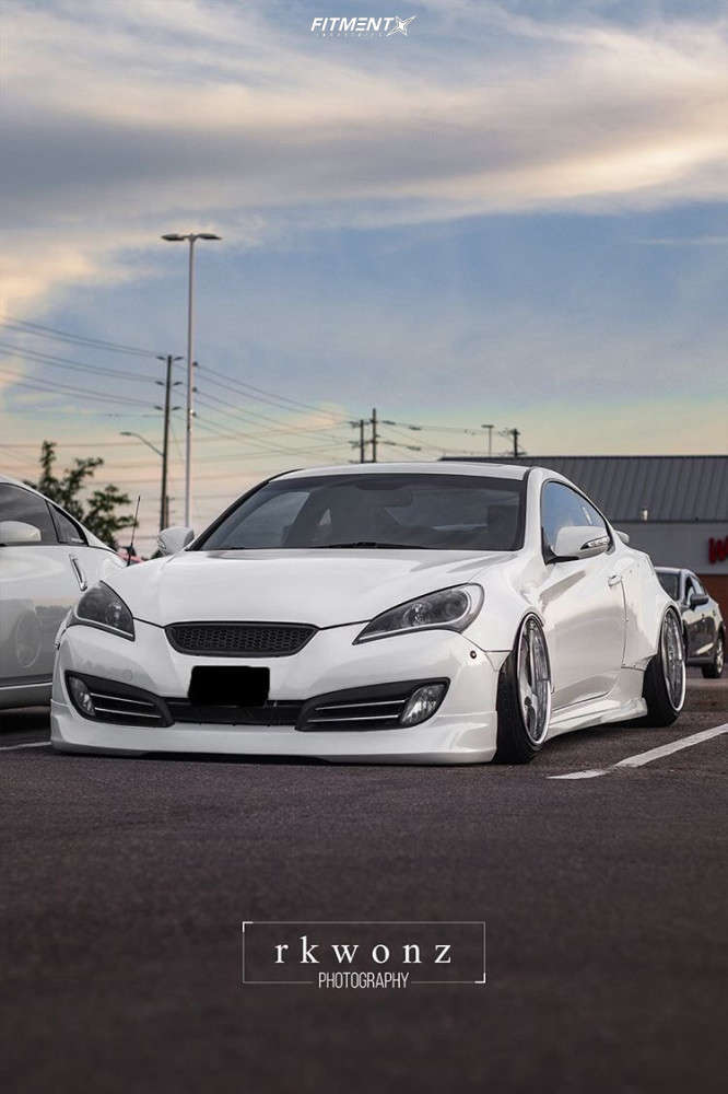 2010 Hyundai Genesis Coupe 3.8 GT with 19x11.5 Weds Bazreia and ...