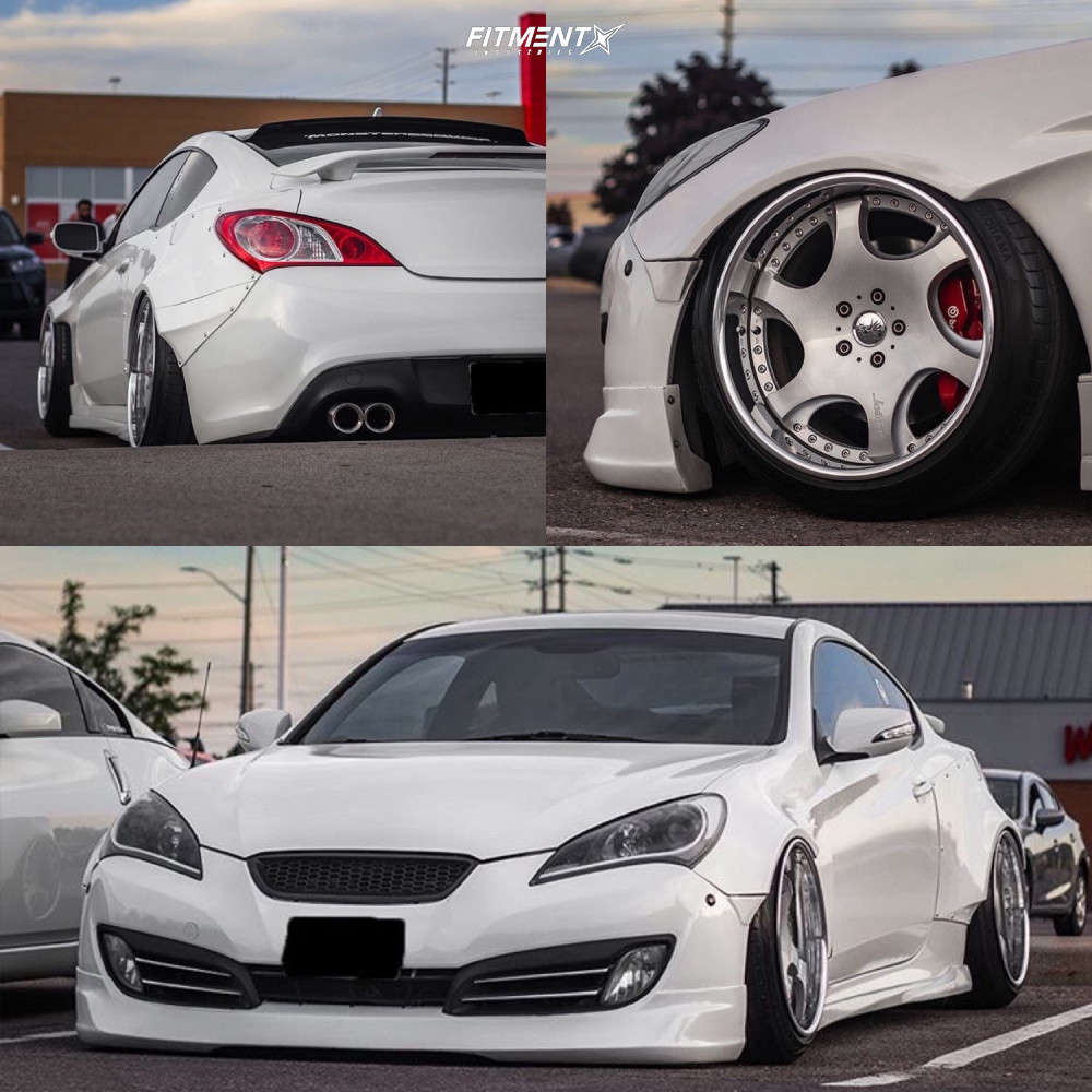 2010 Hyundai Genesis Coupe 3.8 GT with 19x11.5 Weds Bazreia and ...