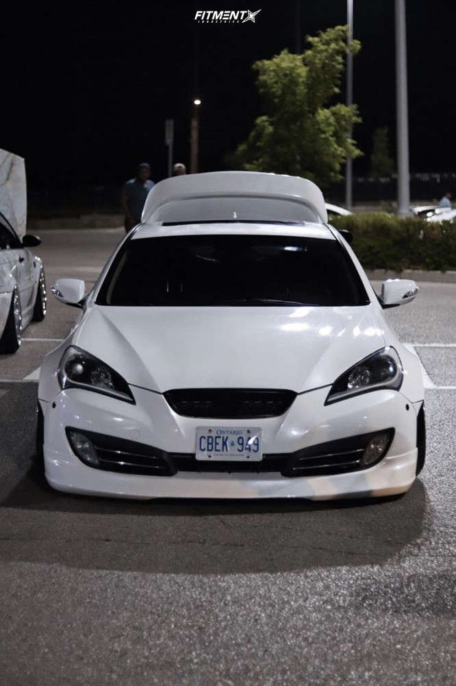 2010 Hyundai Genesis Coupe 3.8 GT with 19x11.5 Weds Bazreia and ...