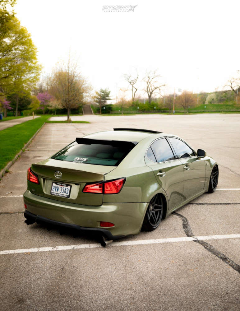 2006 Lexus IS250 4dr Sedan (2.5L 6cyl 6A) with 18x9.5 ESR Rf15 and ...