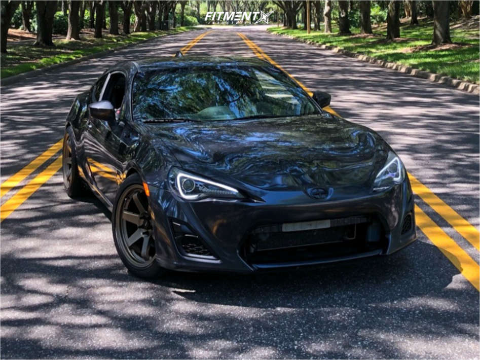 2013 Scion FR-S Base with 18x9.5 AVID1 AV6 and Federal 275x35 on Coilovers | 1603554 | Fitment ...