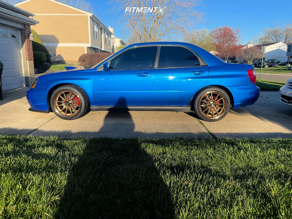 2004 Subaru WRX Base with 18x8.5 Cosmis Racing R1 and Nitto 225x40 on ...