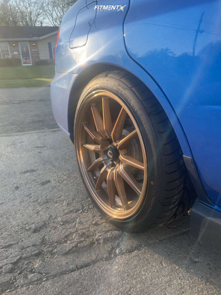 2004 Subaru WRX Base with 18x8.5 Cosmis Racing R1 and Nitto 225x40 on ...