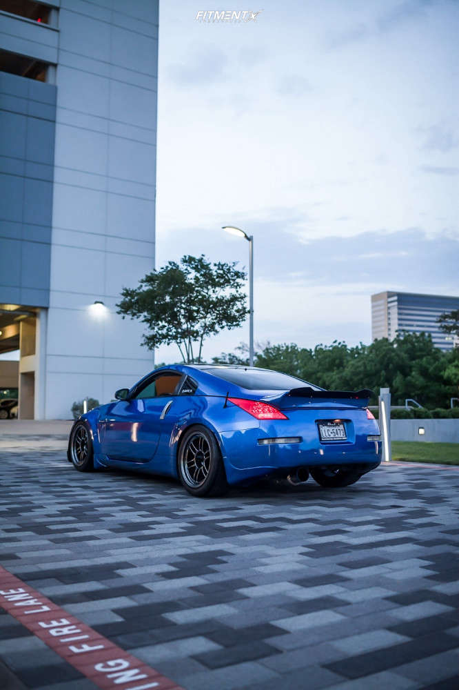 2008 Nissan 350Z Enthusiast with 18x9.5 Enkei Rpf1 and Nitto 245x40 on ...