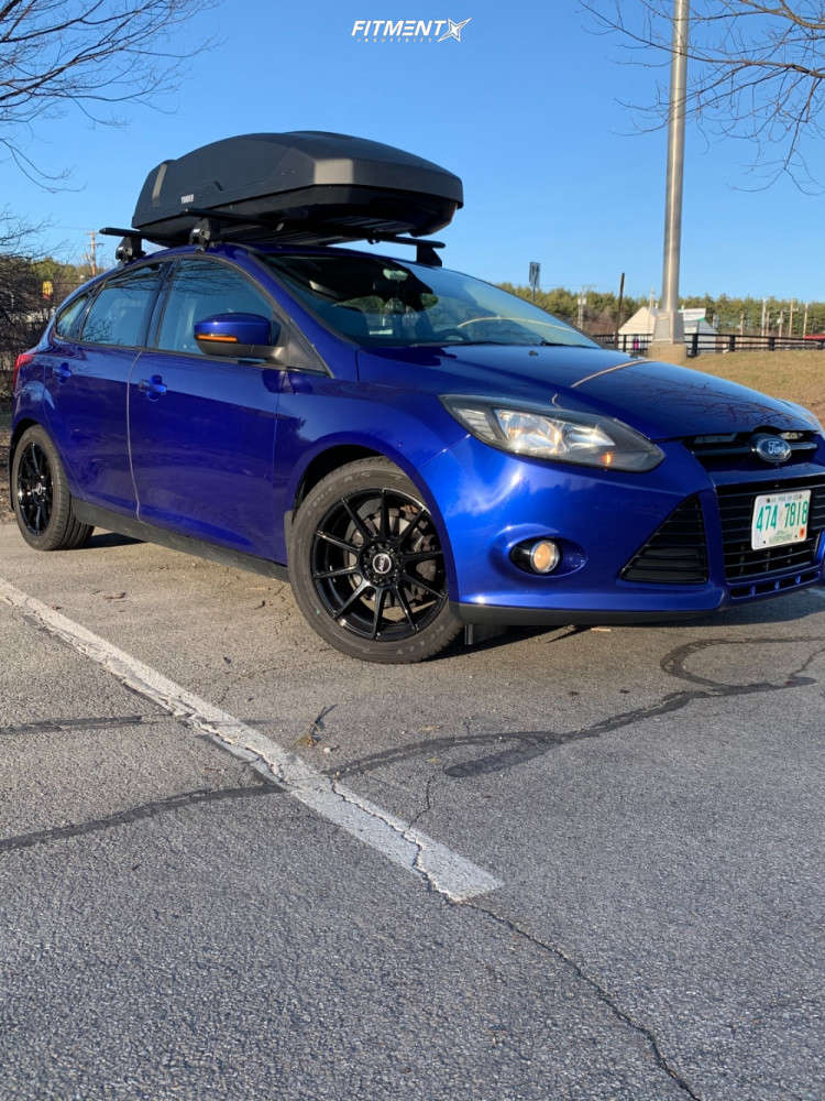 2013 Ford Focus Titanium with 17x7 Tuners D10 and Kelly 215x50 on Stock ...