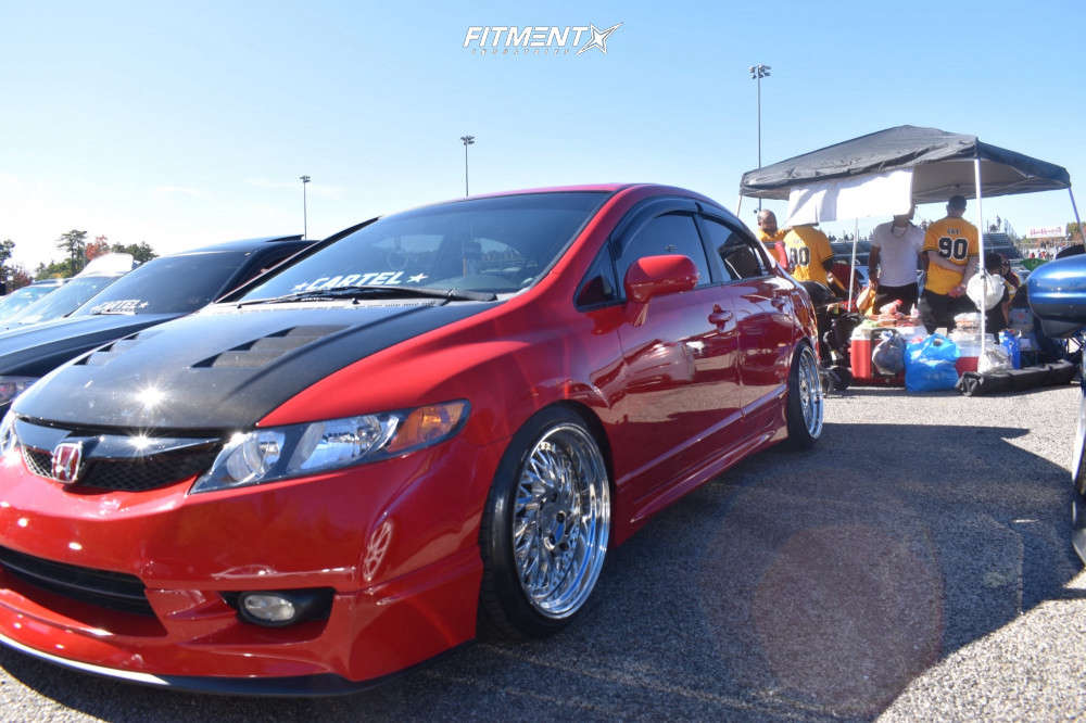 2009 Honda Civic Si with 18x9.5 Aodhan Ds03 and Achilles 215x35 on ...