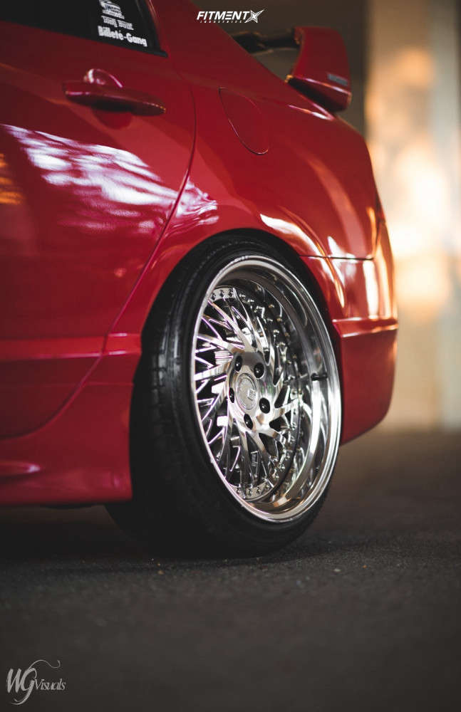 2009 Honda Civic Si with 18x9.5 Aodhan Ds03 and Achilles 215x35 on ...