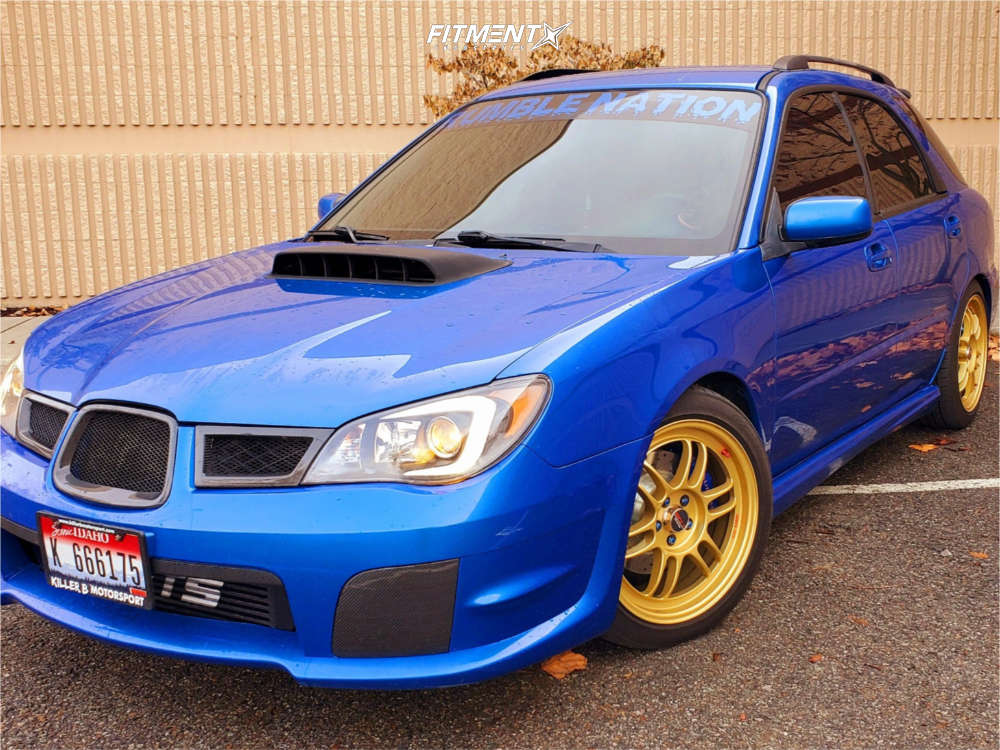 2006 Subaru WRX Base with 17x8 Enkei Rpf1 and Kumho 215x45 on Coilovers ...