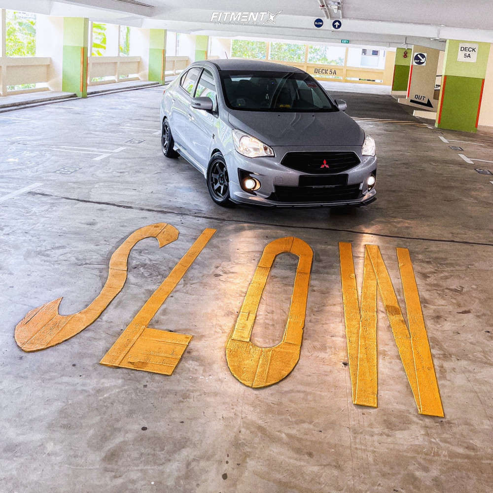 2019 Mitsubishi Mirage G4 SE with 15x7 Rays Engineering Te37 and ...