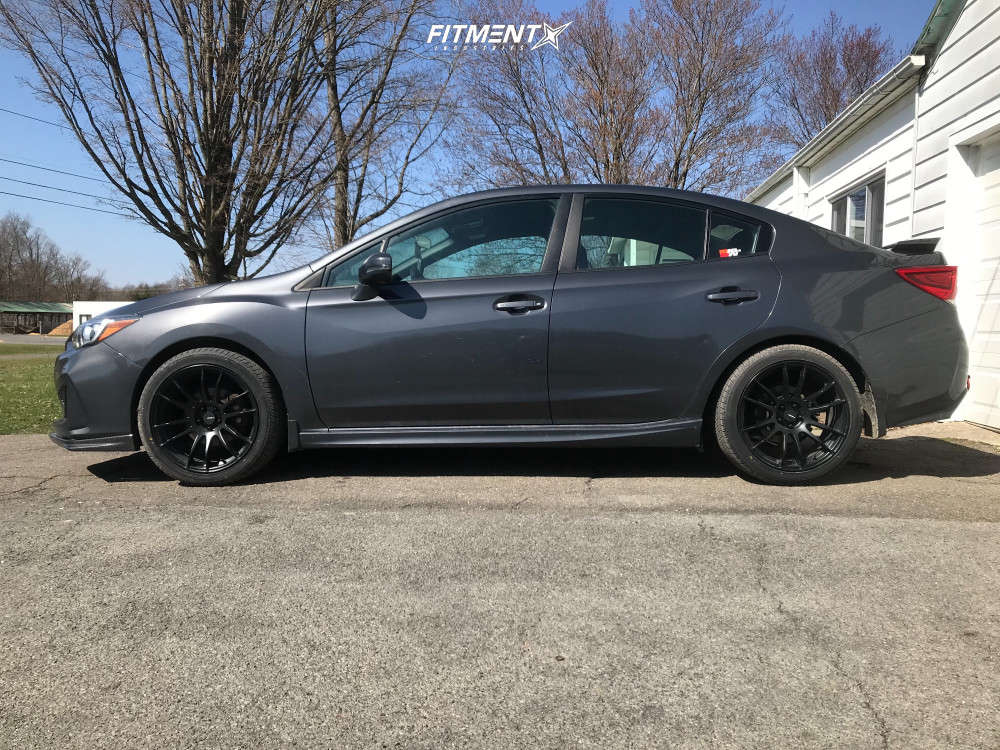 2018 Subaru Impreza Sport with 18x8.5 AVID1 AV20 and Yokohama 245x40 on Stock Suspension ...