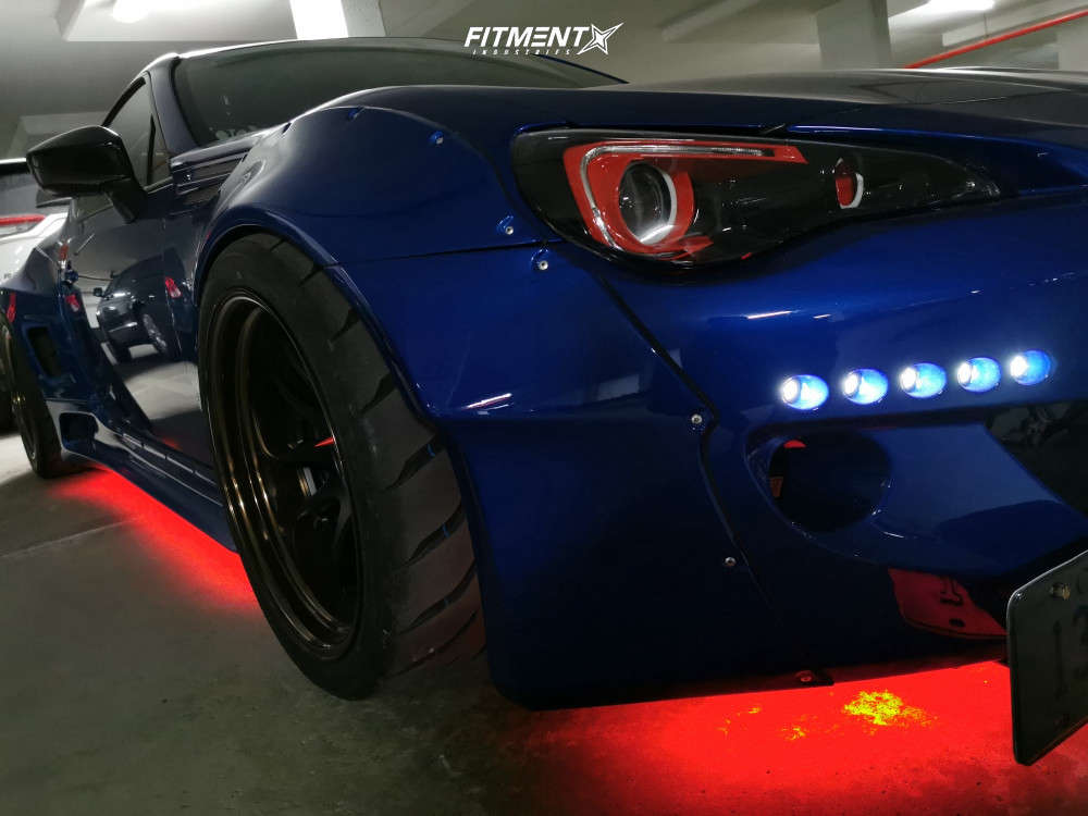 2015 Subaru BRZ Sport-tech with 18x9.5 Work Emotion Cr 2p and Toyo Tires 255x35 on Air ...