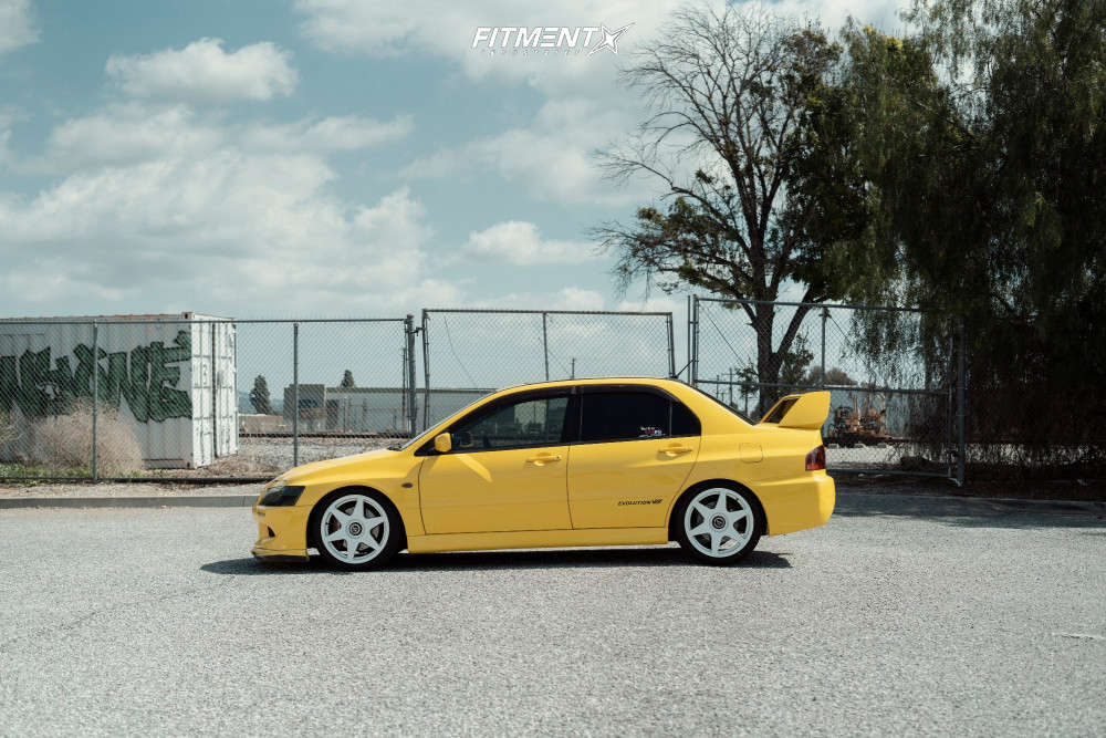 2003 Mitsubishi Lancer Evolution with 18x8.5 Fifteen52 Tarmac Evo and ...