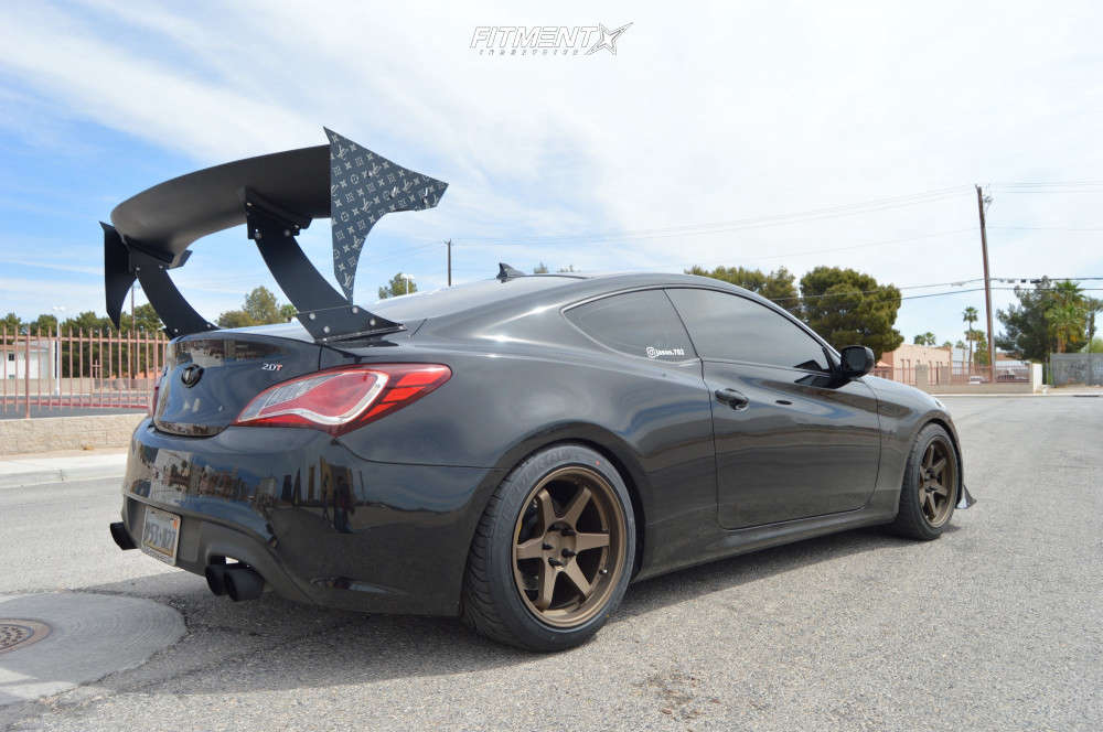 2013 Hyundai Genesis Coupe 2.0T Premium with 18x9.5 ESR Sr07 and ...