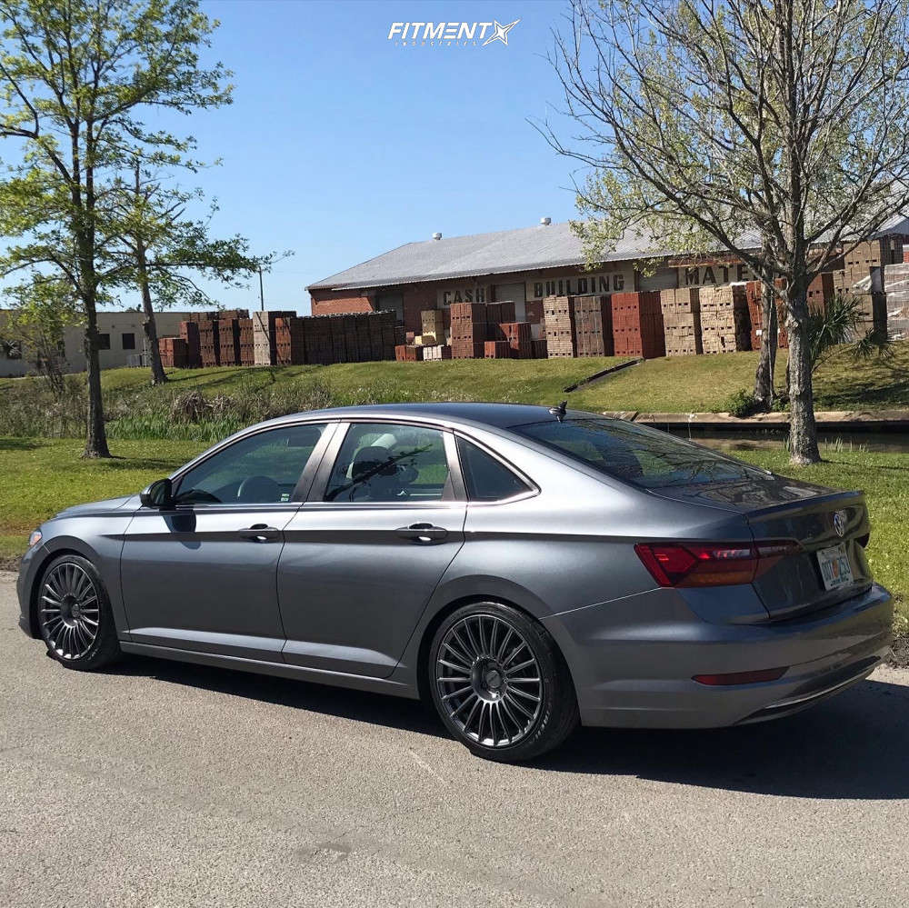 2019 Volkswagen Jetta S with 18x8.5 Rotiform Buc and Firestone 225x40 ...