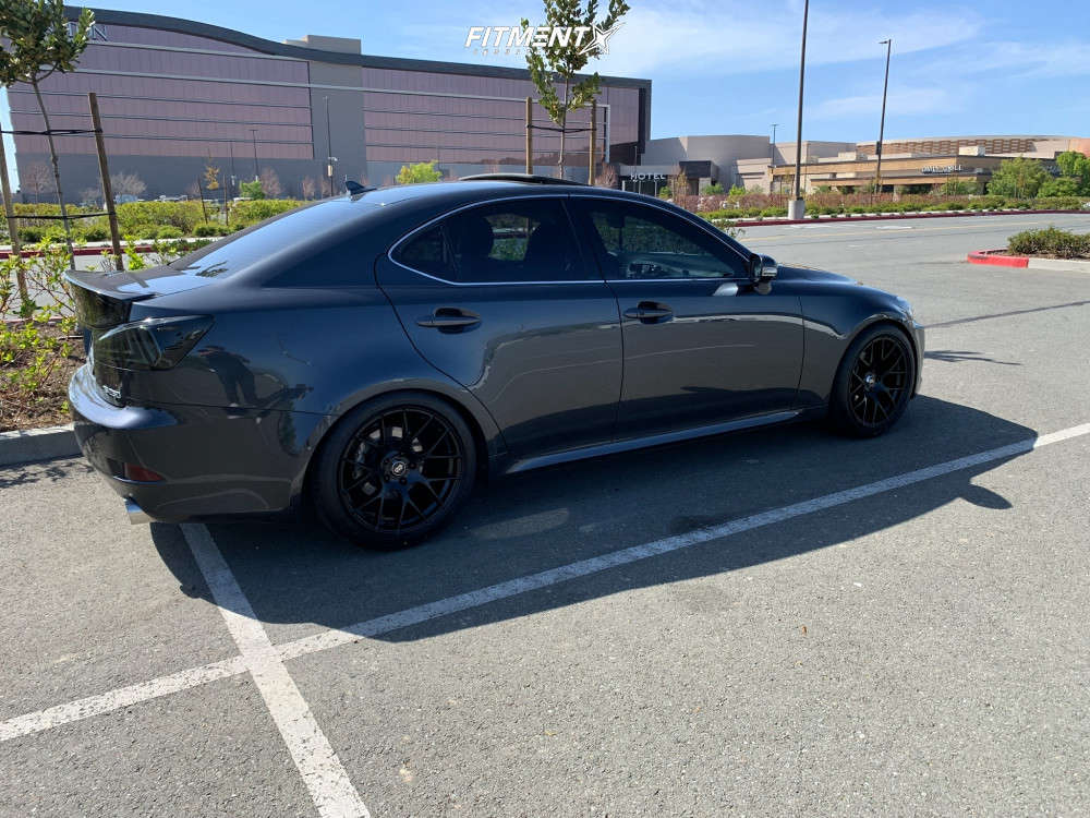 2010 Lexus IS250 4dr Sedan (2.5L 6cyl 6A) with 18x9.5 Enkei Raijin and ...