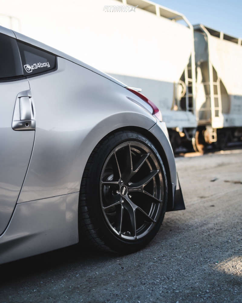 2009 Nissan 370Z Base with 19x9.5 ESR Rf2 and BFGoodrich 245x35 on ...