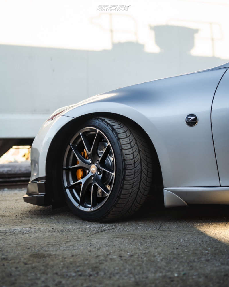 2009 Nissan 370Z Base with 19x9.5 ESR Rf2 and BFGoodrich 245x35 on ...