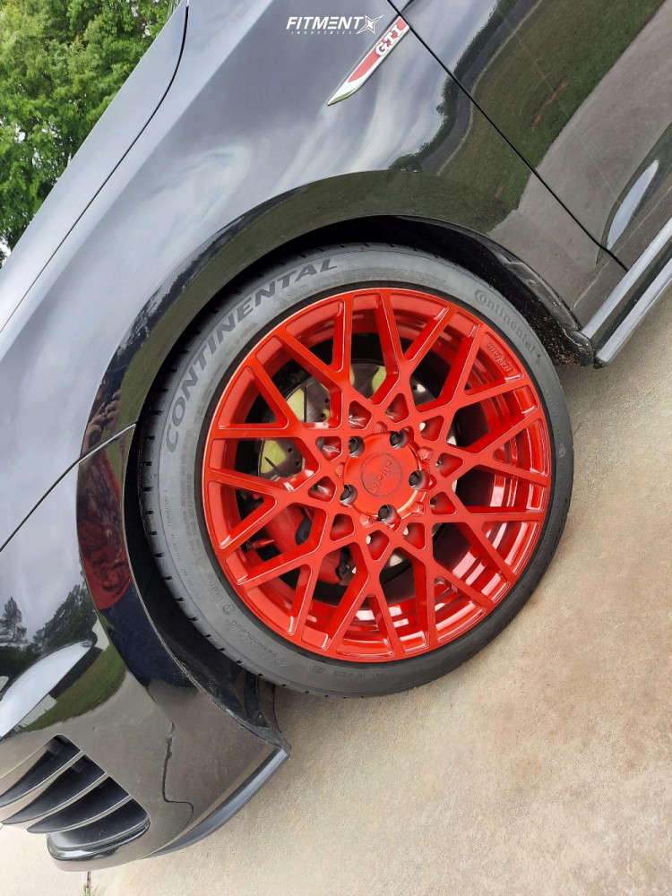 2017 Volkswagen GTI S with 18x8.5 Rotiform Blq and Continental 225x40 ...