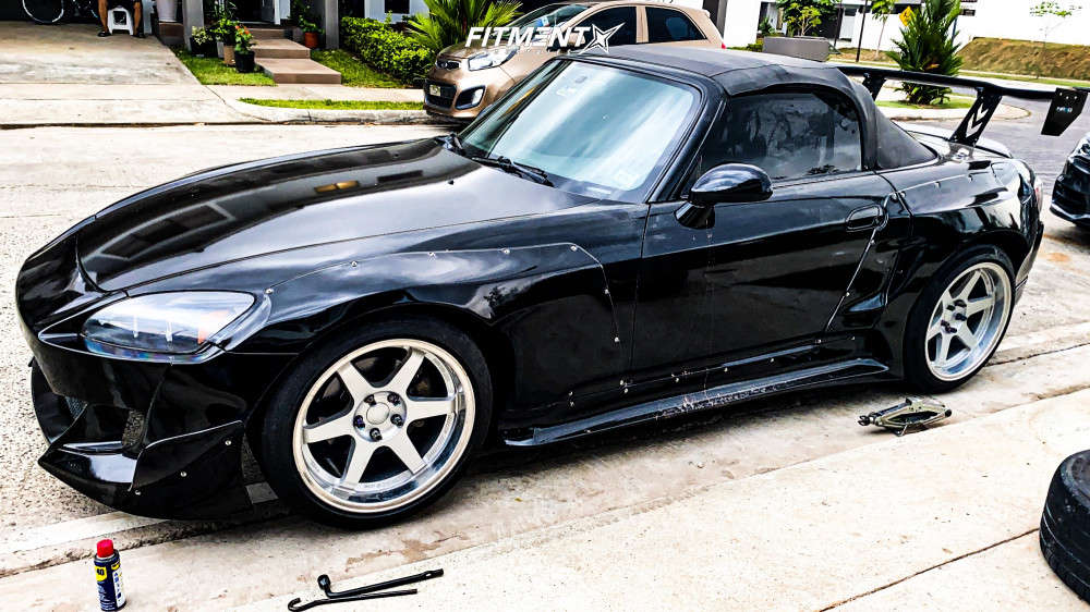 2003 Honda S2000 Base with 18x10.5 Volk Te37v and Pirelli 255x40 on ...