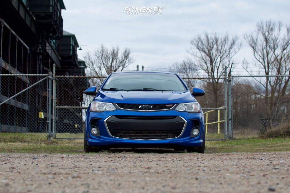 2017 Chevrolet Sonic RS with 17x7.5 Spec-1 Sp-53 and Federal 235x40 on ...