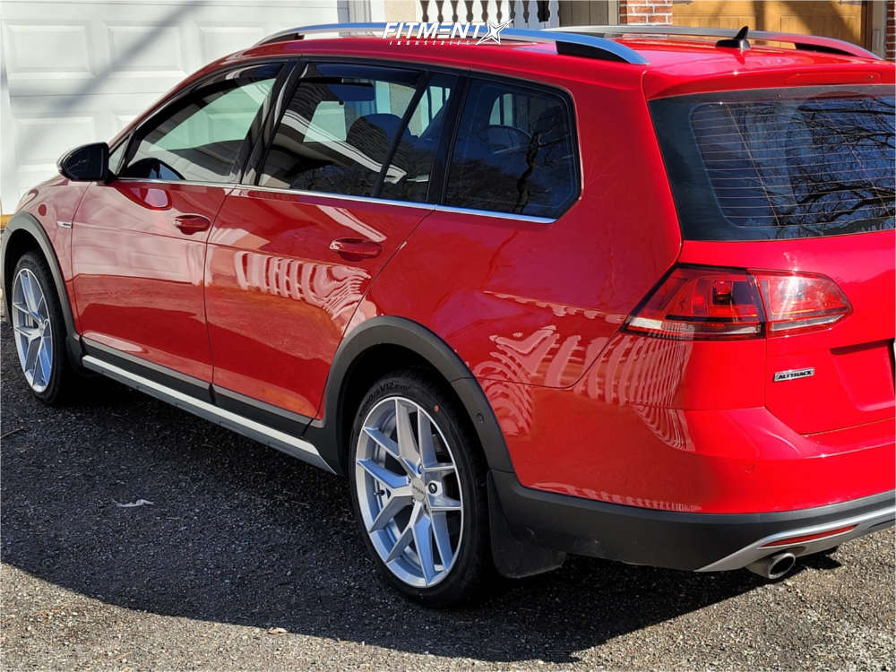 2017 Volkswagen Golf Alltrack SE with 18x8.5 Rotiform Flg and Hankook ...