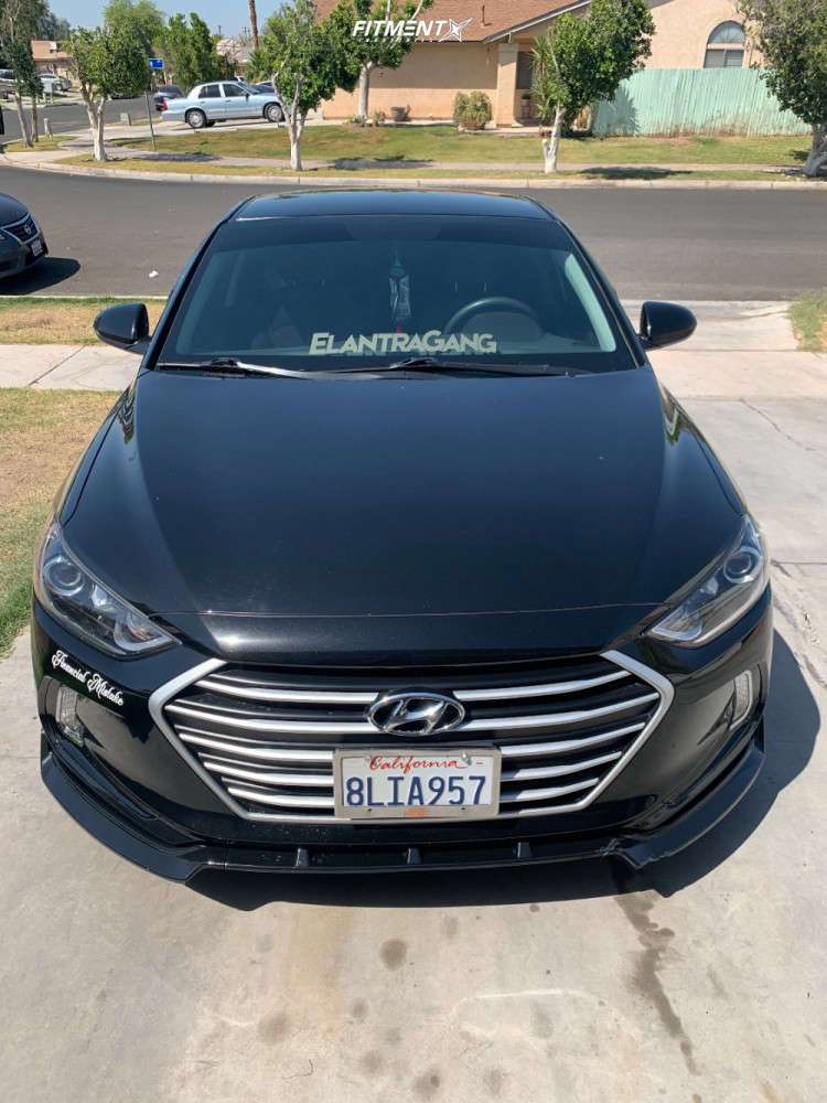2018 Hyundai Elantra Limited with 18x9.5 Aodhan Ds02 and Advanta 235x40 ...
