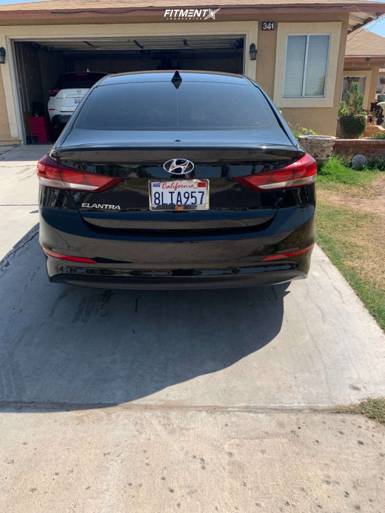 2018 Hyundai Elantra Limited with 18x9.5 Aodhan Ds02 and Advanta 235x40 ...