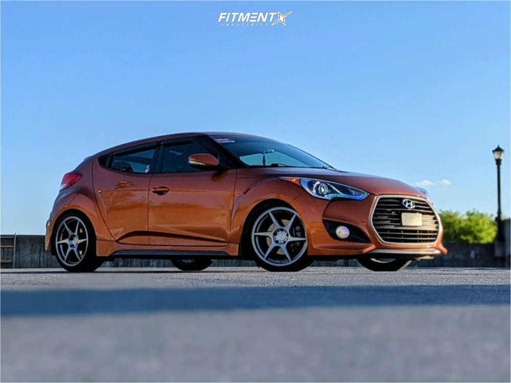 2016 Hyundai Veloster Turbo with 18x8.5 Anovia Titan and Federal 225x40 ...