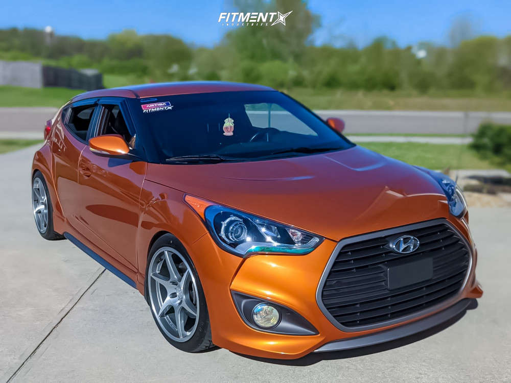 2016 Hyundai Veloster Turbo with 18x8.5 Anovia Titan and Federal 225x40 ...