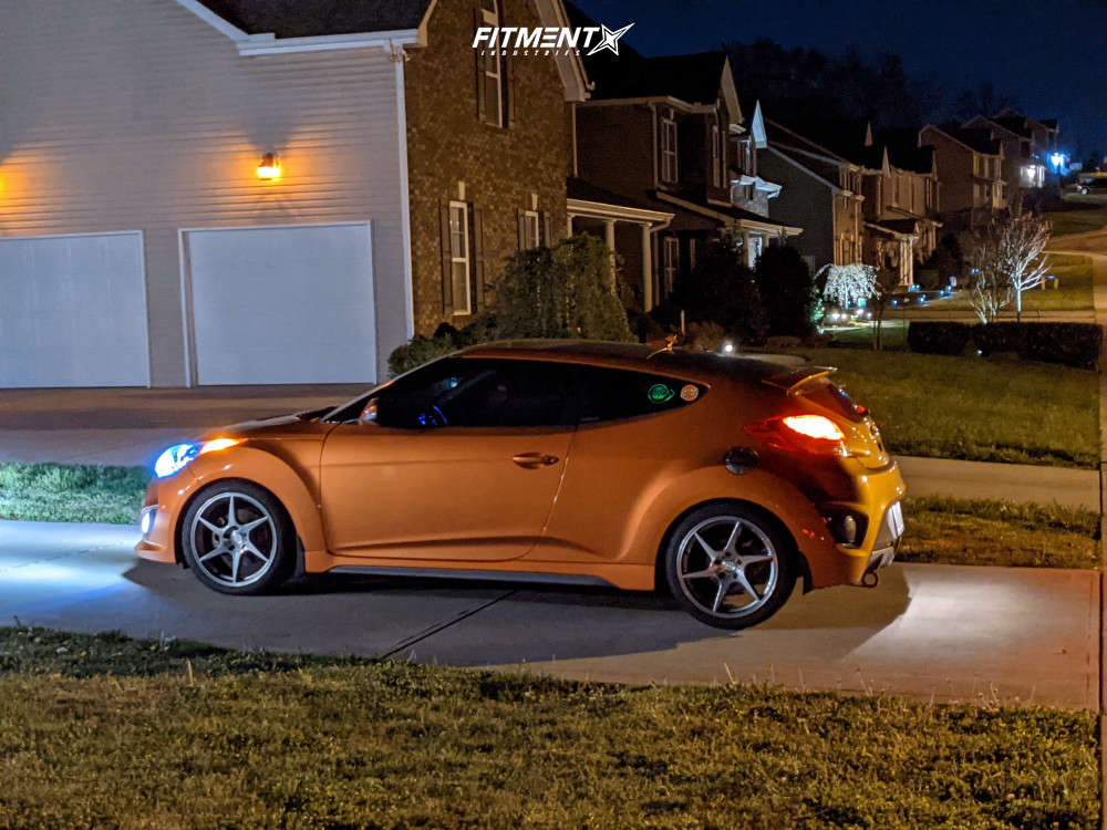 2016 Hyundai Veloster Turbo with 18x8.5 Anovia Titan and Federal 225x40 ...