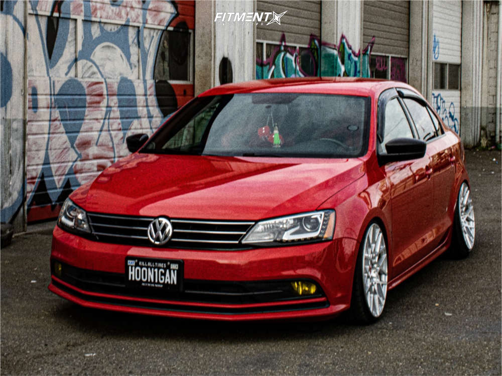 2016 Volkswagen Jetta Sport with 18x8.5 Rotiform Blq and Nankang 215x35 ...