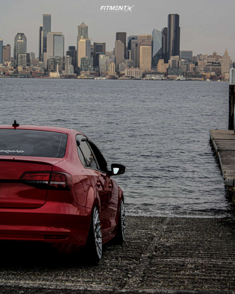 2016 Volkswagen Jetta Sport with 18x8.5 Rotiform Blq and Nankang 215x35 ...