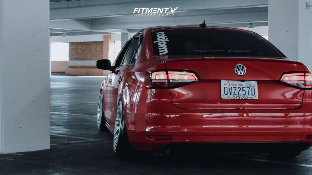 2016 Volkswagen Jetta Sport with 18x8.5 Rotiform Blq and Nankang 215x35 ...