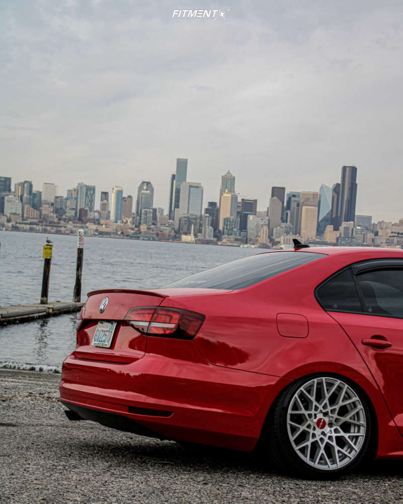 2016 Volkswagen Jetta Sport with 18x8.5 Rotiform Blq and Nankang 215x35 ...