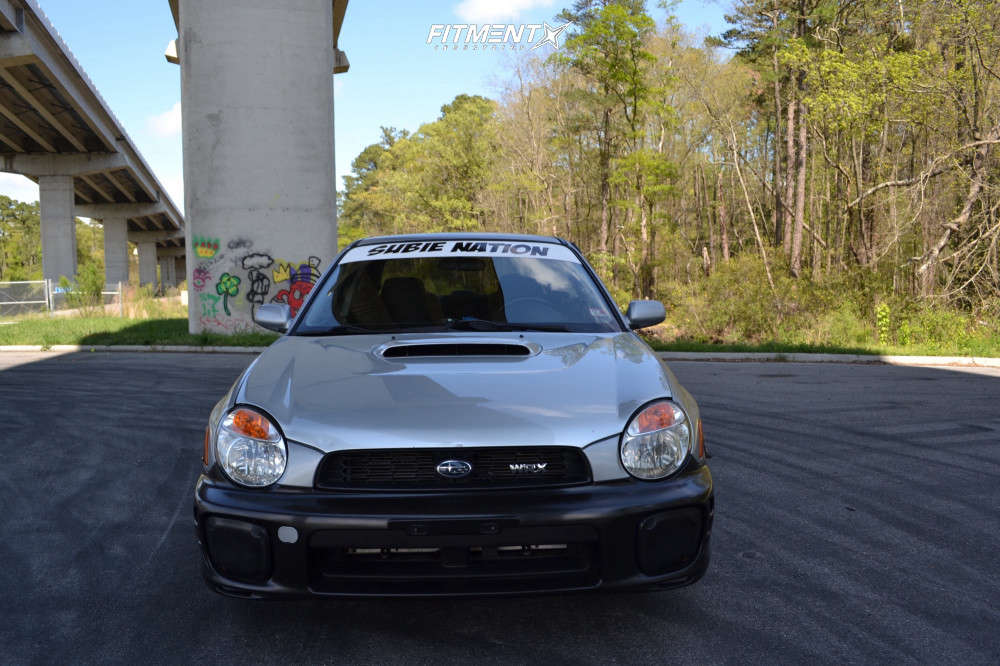 2002 Subaru Impreza WRX AWD 4dr Sedan (2.0L 4cyl Turbo 5M) with 16x7.5 ...