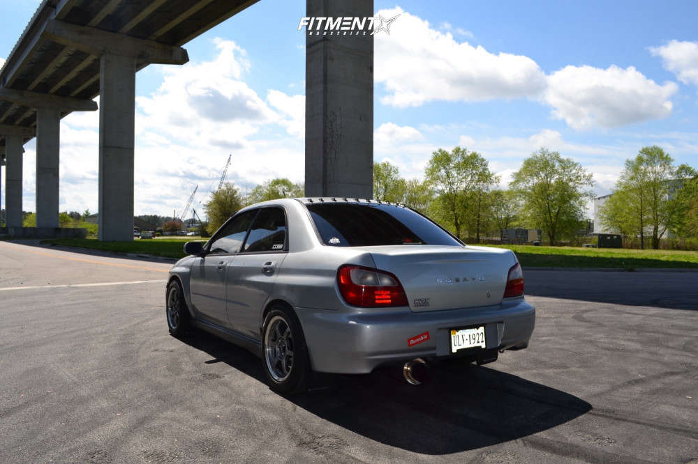 2002 Subaru Impreza WRX AWD 4dr Sedan (2.0L 4cyl Turbo 5M) with 16x7.5 ...