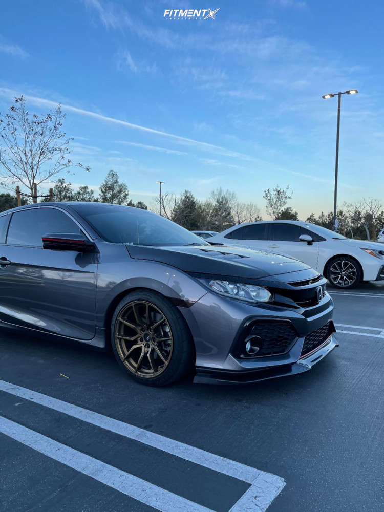 2018 Honda Civic Si with 18x9.5 Option Lab R716 and Firestone 245x40 on ...