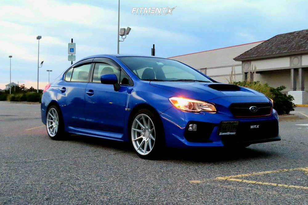 2020 Subaru WRX Base with 18x9.5 F1R F101 and Michelin 255x35 on Stock ...