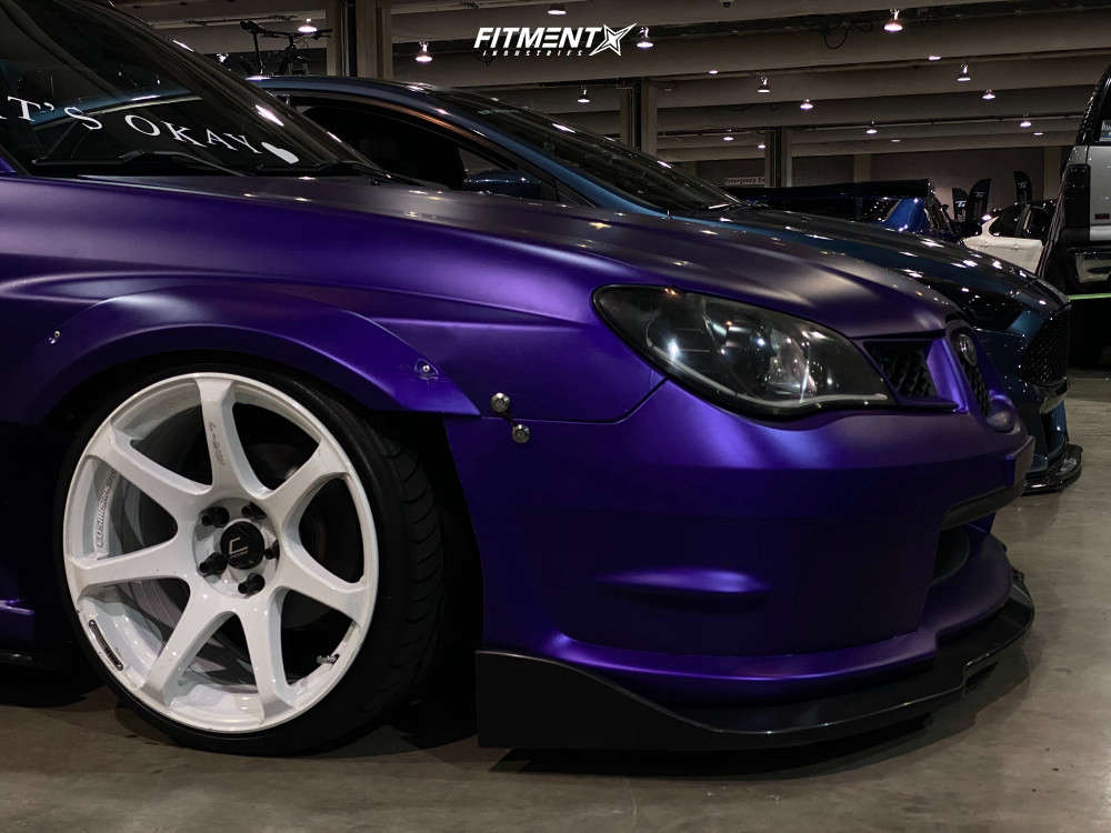 2006 Subaru Impreza 2.5i with 18x9 Cosmis Racing Mr7 and Nitto 215x35 ...