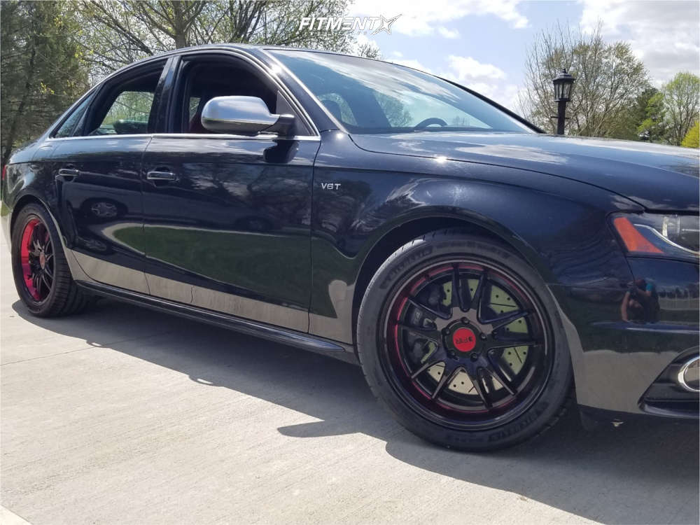 2010 Audi S4 Base with 18x8.5 F1R F102 and Michelin 265x35 on Stock ...