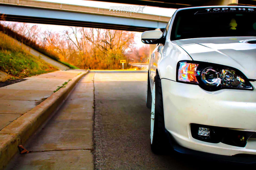 2005 Subaru Legacy GT with 18x8.5 Cosmis Racing Mrii and Federal 235x40 ...