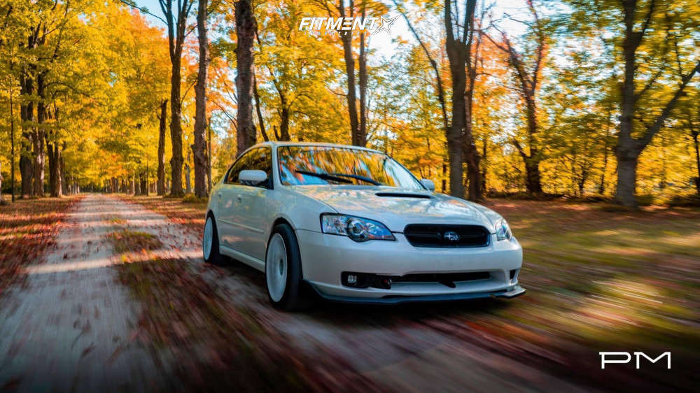 2005 Subaru Legacy GT with 18x8.5 Cosmis Racing Mrii and Federal 235x40 ...