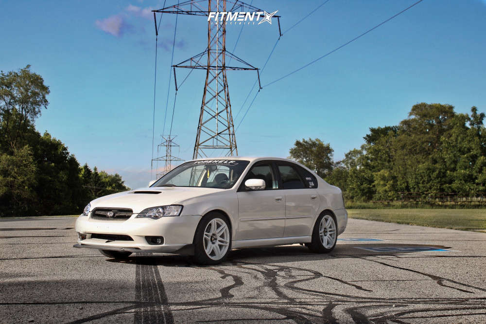 2005 Subaru Legacy GT with 18x8.5 Cosmis Racing Mrii and Federal 235x40 ...