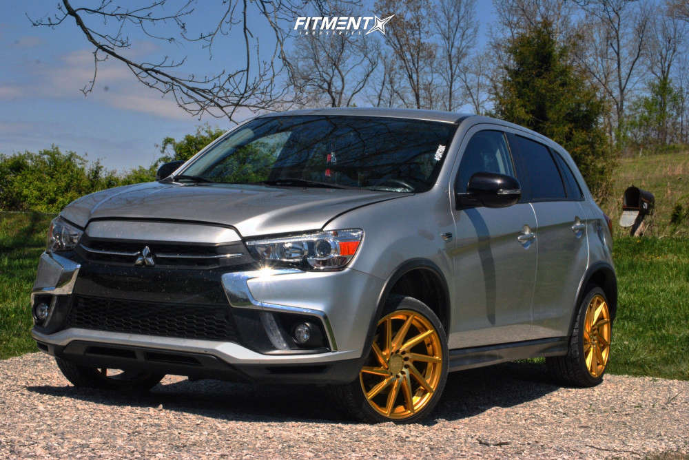 2018 Mitsubishi Outlander Sport LE with 18x8.5 F1R F21 and Nitto 225x45 ...