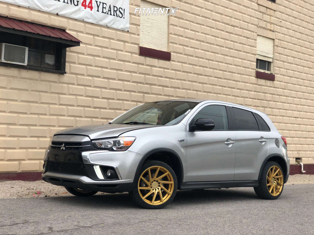 2018 Mitsubishi Outlander Sport LE with 18x8.5 F1R F21 and Nitto 225x45 ...