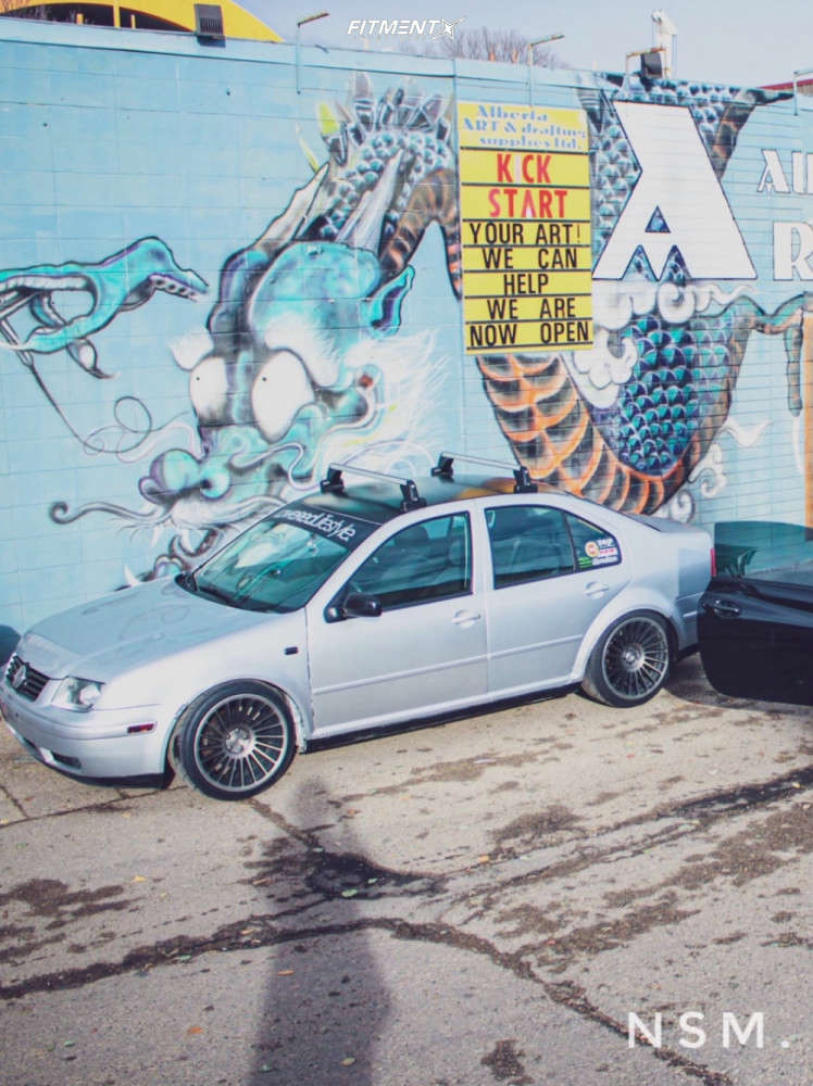 2002 Volkswagen Jetta TDI with 18x9.5 Rotiform Ind-t and Toyo Tires ...