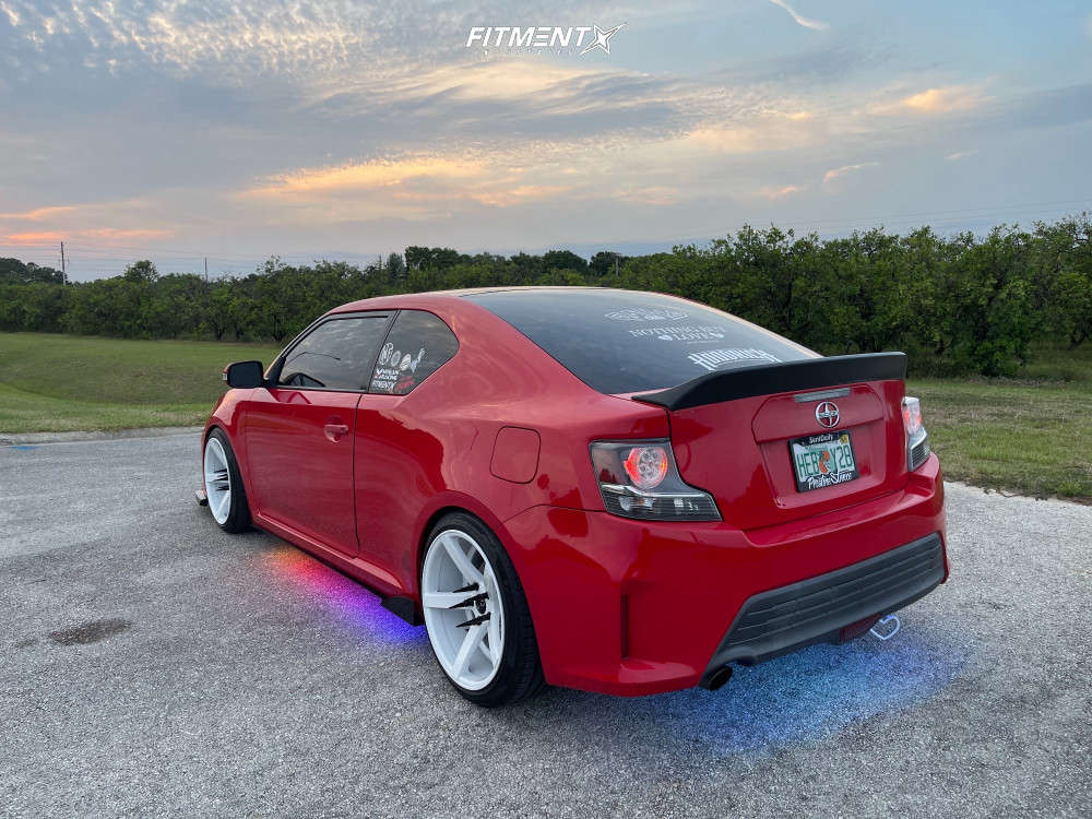 2014 Scion TC Base with 18x10 JNC Jnc026 and Lexani 235x40 on Coilovers ...
