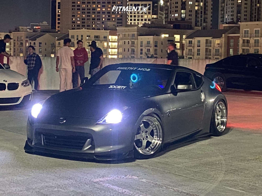 2012 Nissan 370Z Base with 19x10.5 ESR Sr06 and Michelin 265x35 on ...