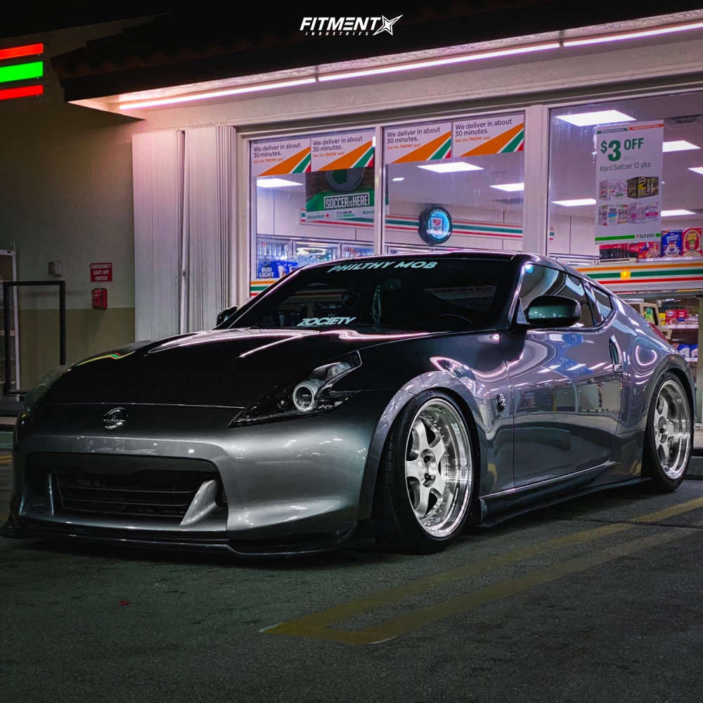 2012 Nissan 370Z Base with 19x10.5 ESR Sr06 and Michelin 265x35 on ...